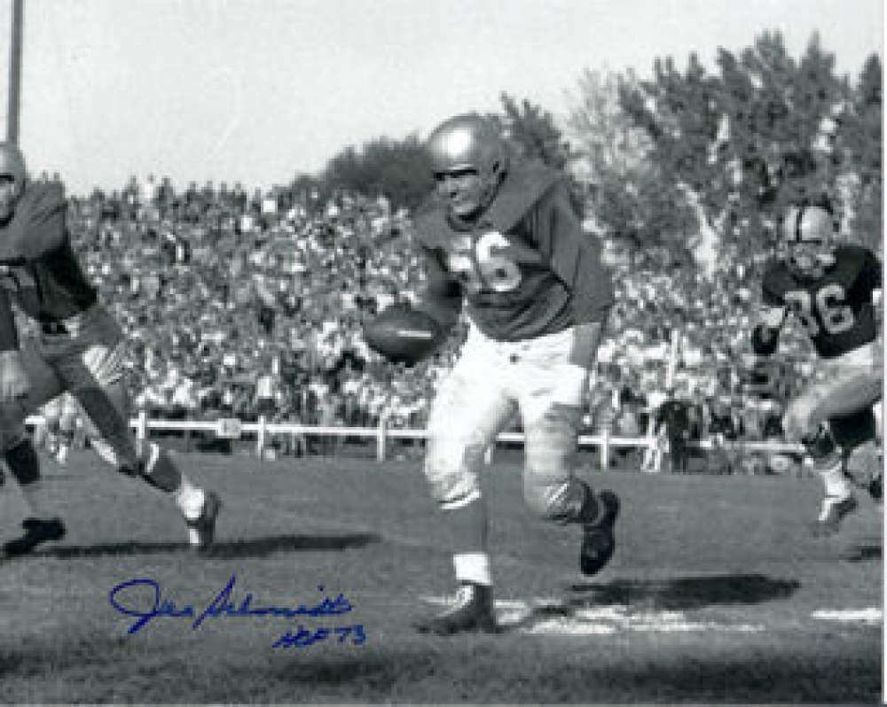 Joe Schmidt Autographed/Signed Detroit Lions 8×10 Photo HOF 13175 ...