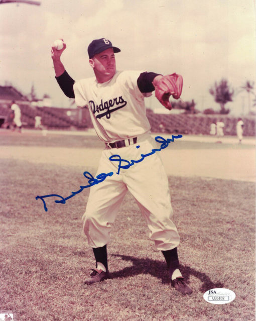 Duke Snider Autographed/Signed Brooklyn Dodgers 8×10 Photo JSA 21479 ...