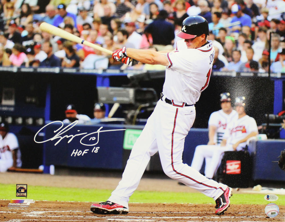 Chipper Jones Autographed/Signed Atlanta Braves 16×20 Photo HOF BAS ...