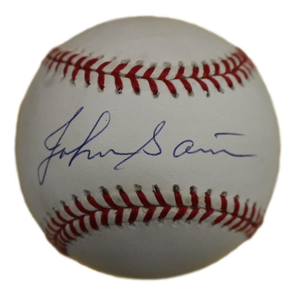 Johnny Sain Autographed/Signed New York Yankees OML Baseball JSA 21833 ...