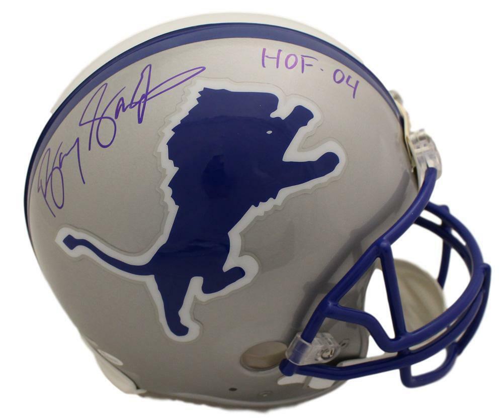 Barry Sanders Autographed/Signed Detroit Lions Proline Helmet HOF JSA ...