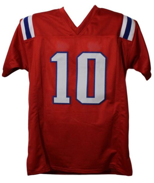 Josh Gordon Autographed/Signed New England Patriots Red XL Jersey JSA ...