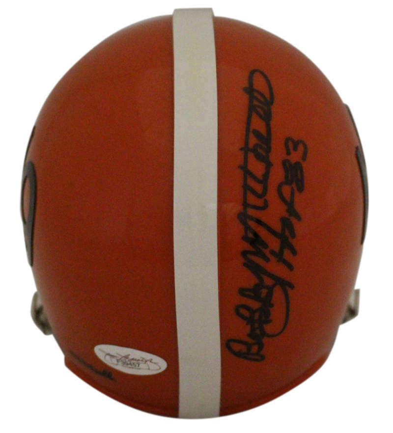 Bobby Mitchell Autographed Cleveland Browns TB 2Bar Mini Helmet HOF JSA ...