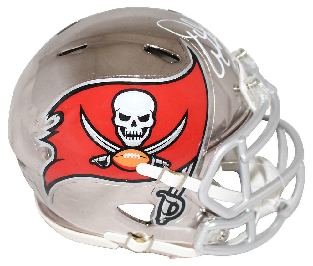 Warren Sapp Autographed Tampa Bay Buccaneers Chrome Mini Helmet HOF BAS ...