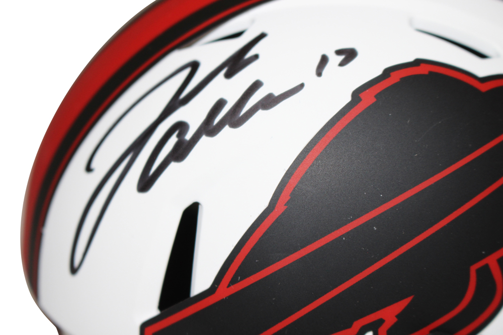 Josh Allen Autographed/Signed Buffalo Bills Lunar Mini Helmet Beckett ... Josh Allen Autographed/Signed Buffalo Bills Lunar Mini Helmet Beckett ...
