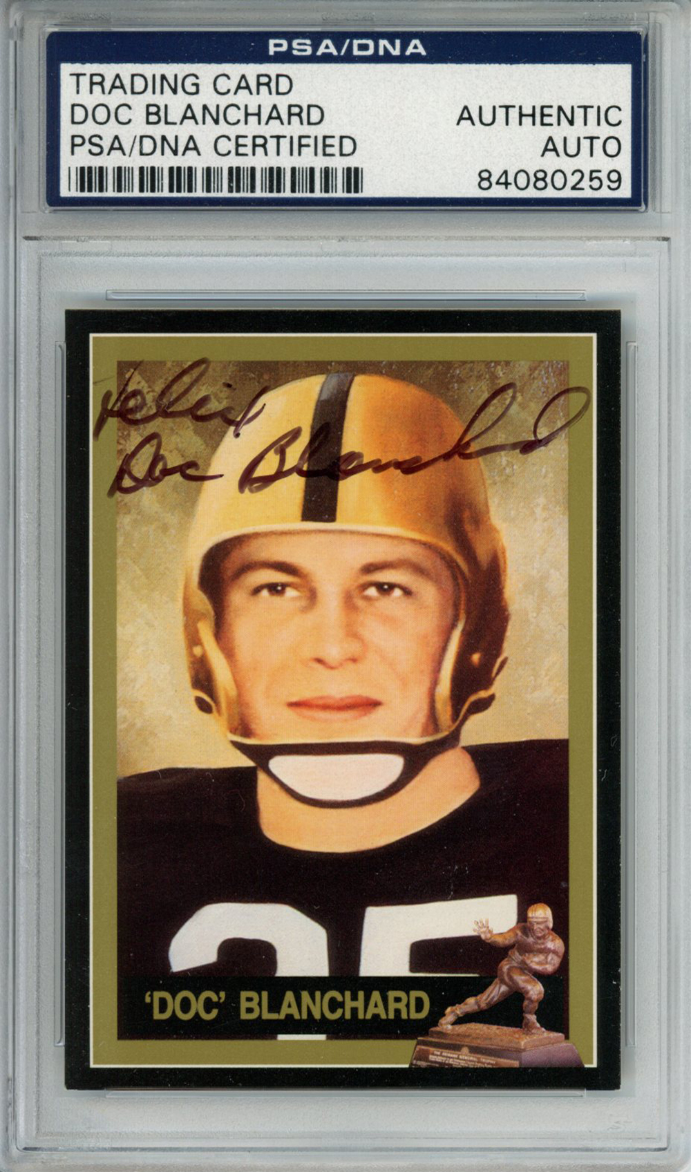 Glenn Davis Autographed 1993 Downtown Athletic #12 Card PSA Slab ...