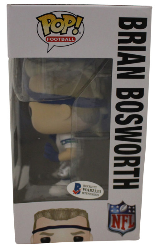 Brian Bosworth Autographed Seattle Seahawks NFL Funko Pop #113 BAS 26632 – Denver Autographs
