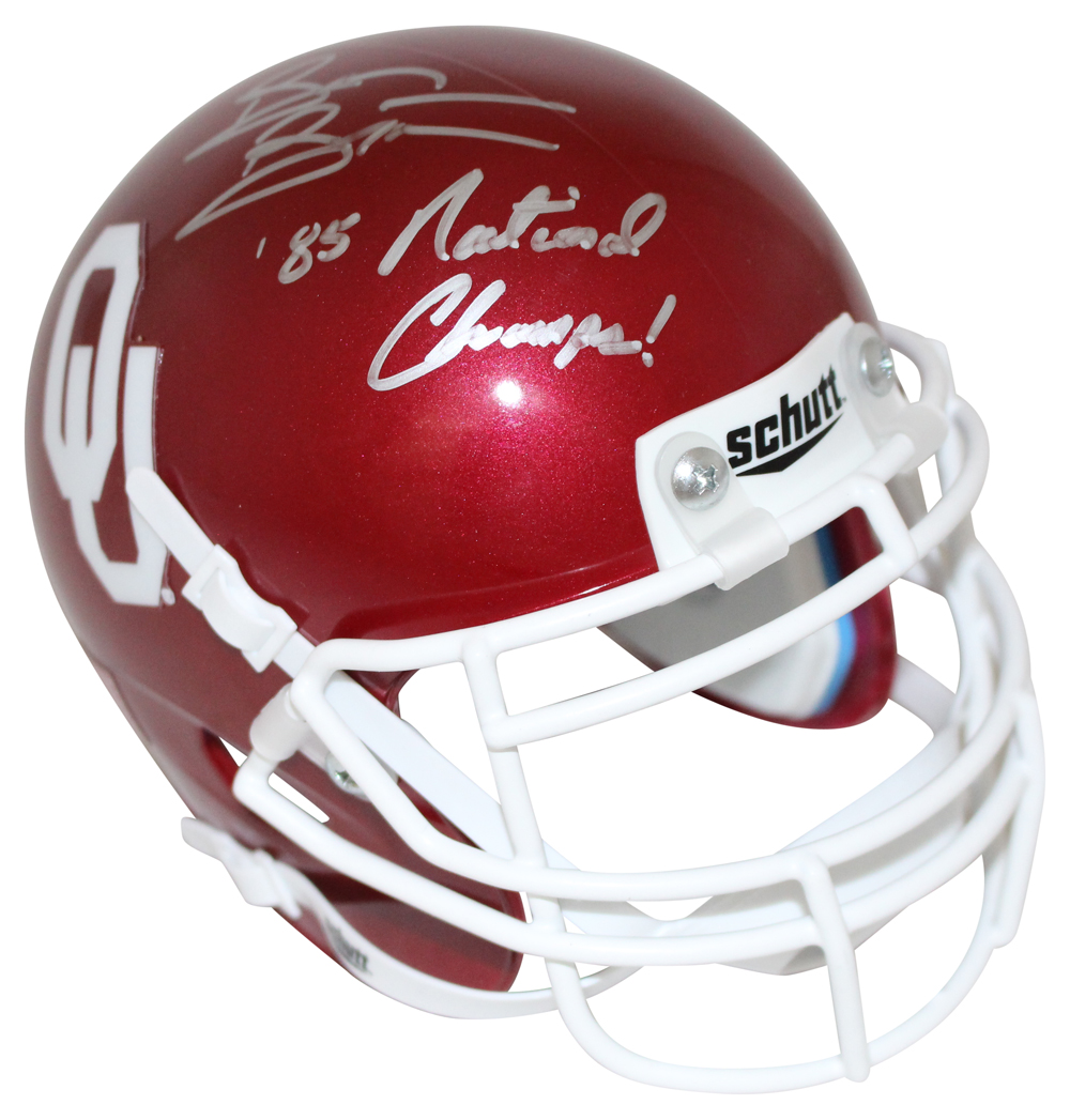 Brian Bosworth Autographed Oklahoma Sooners Mini Helmet Champs BAS ...