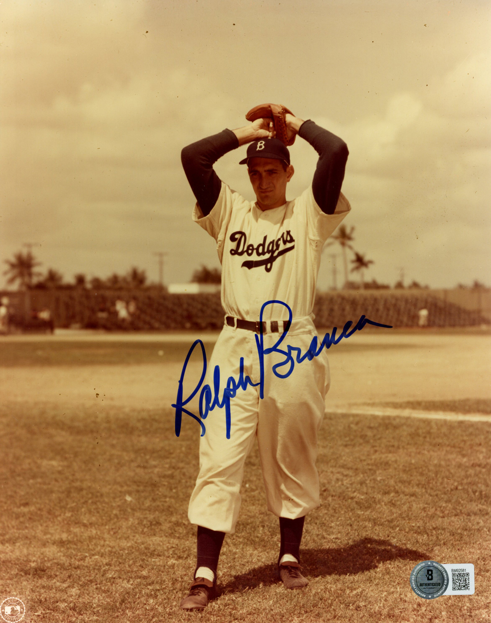 Ralph Branca Autographed Brooklyn Dodgers 8×10 Photo BAS 45176 – Denver ...
