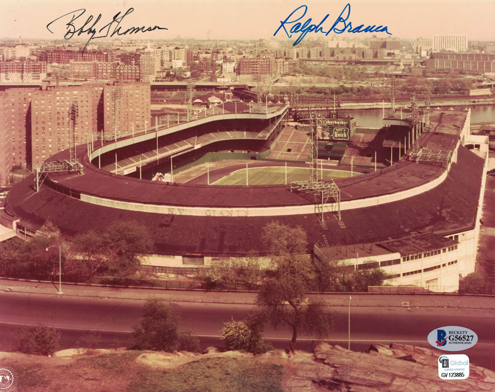Ralph Branca & Bobby Thompson Autographed/Signed 8×10 Photo BAS 27105 ...