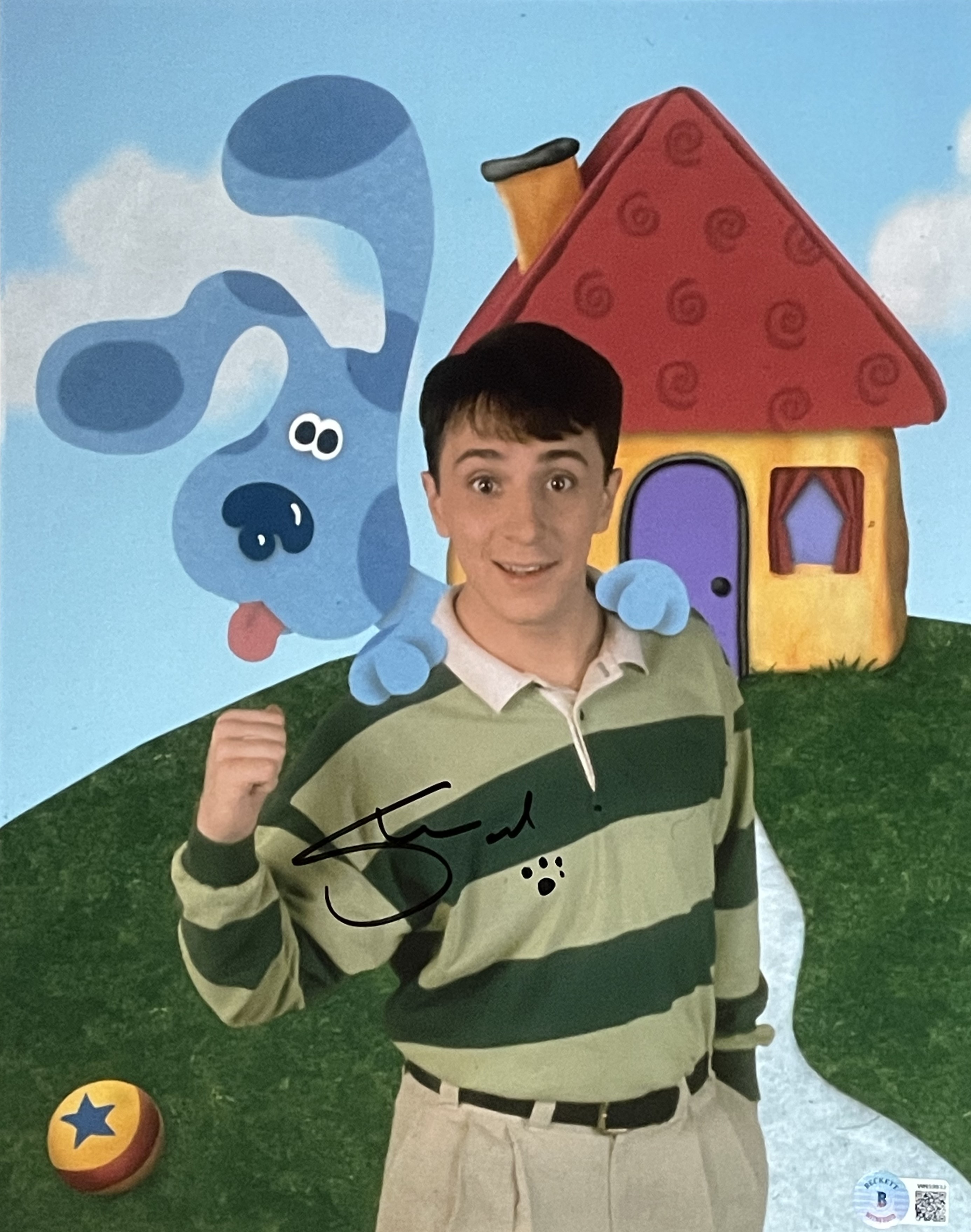 Steve Burns Autographed/Signed Blues Clues 11×14 Photo Beckett 46967 ...