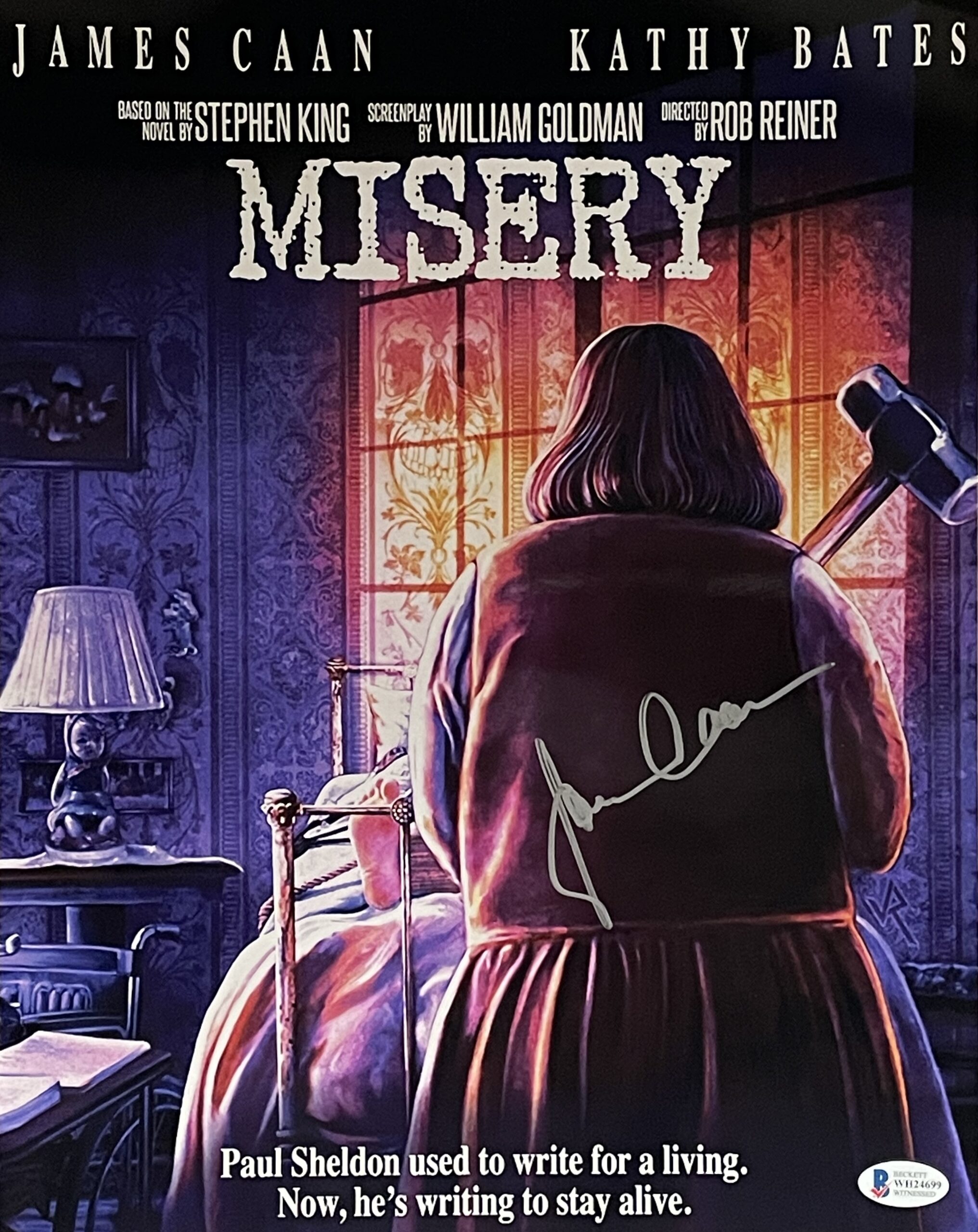 James Caan Autographed Misery 11×14 Photo Beckett 46786 – Denver Autographs