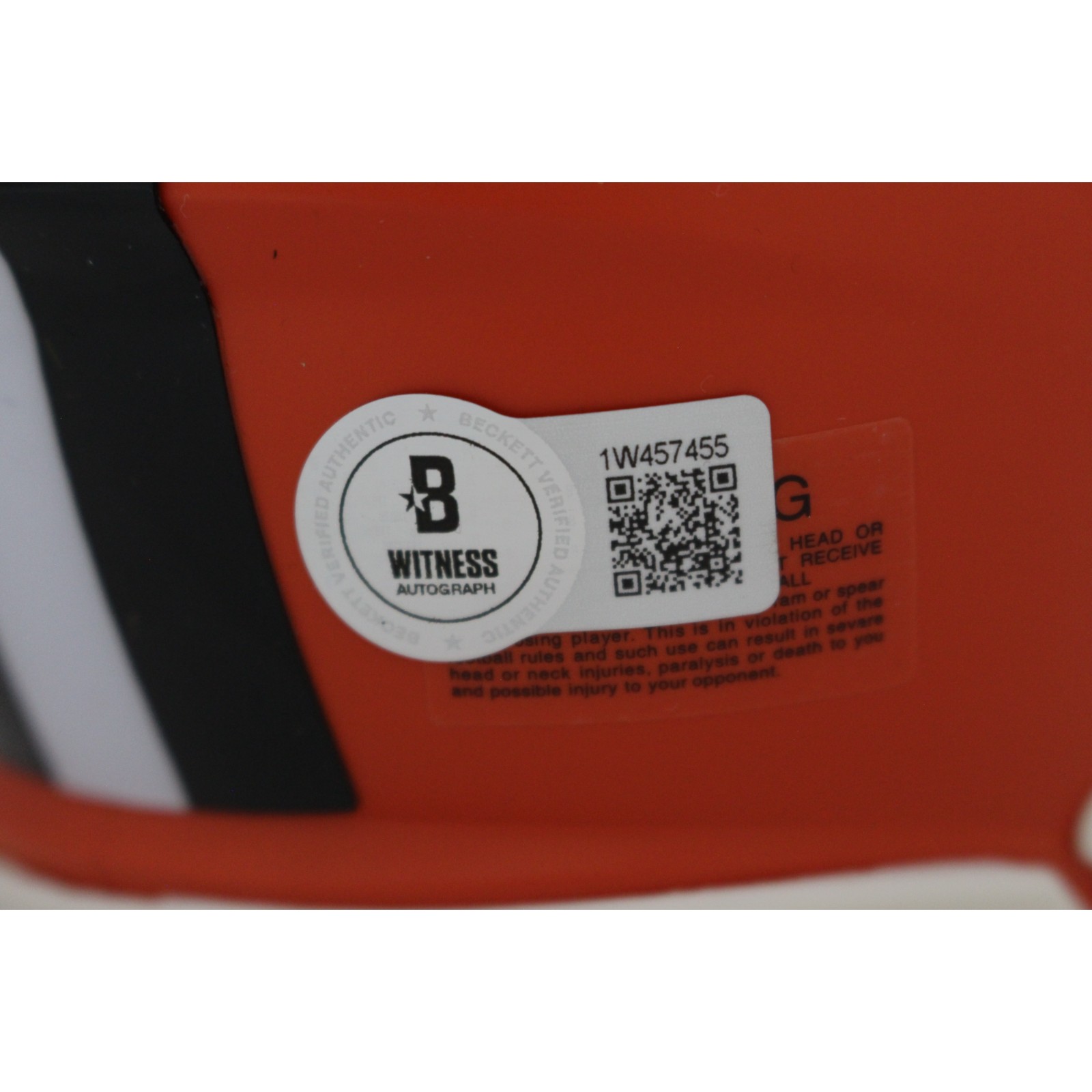 Nick Chubb Autographed/Signed Cleveland Browns Mini Helmet Beckett ...