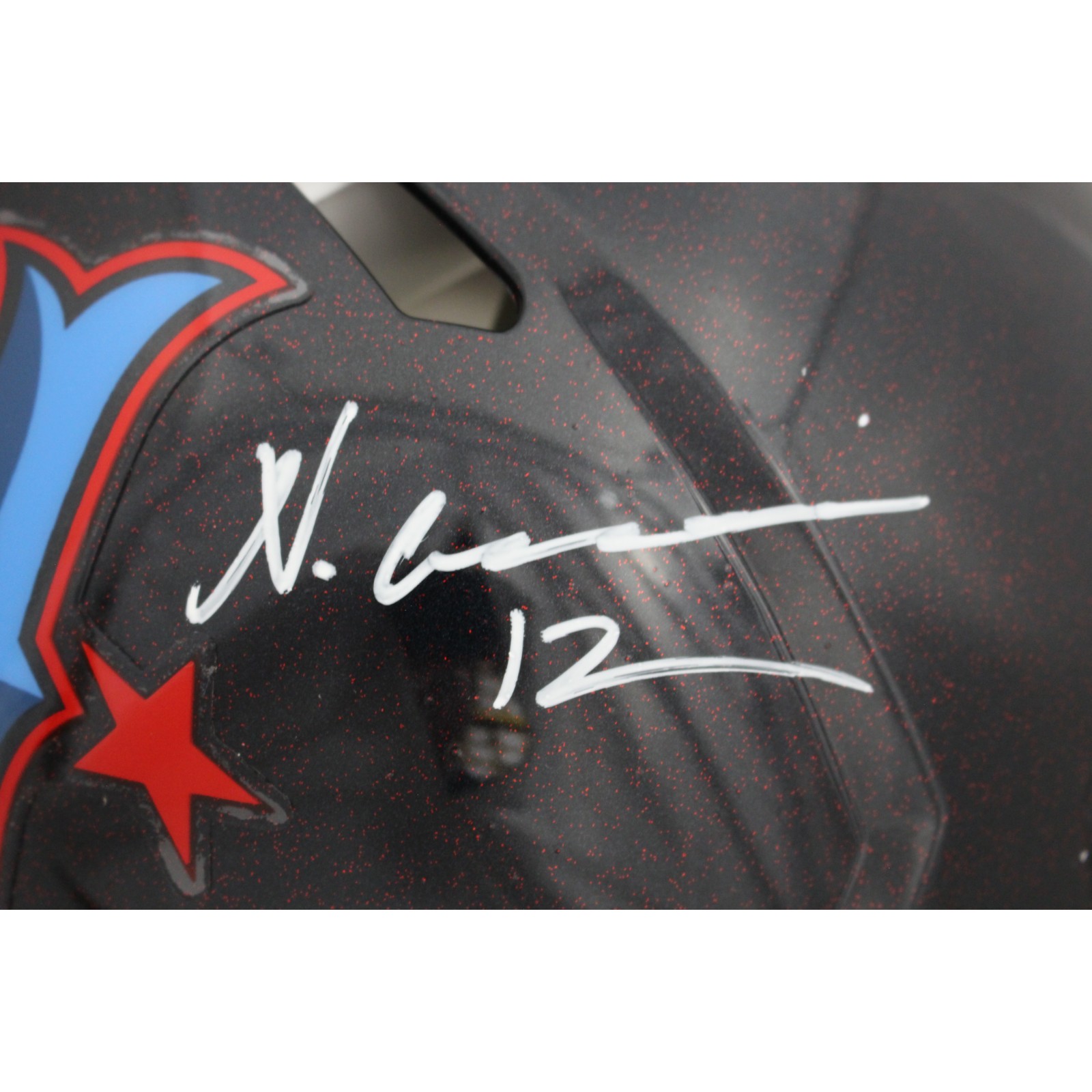 Nico Collins Autographed Houston Texans Authentic Alt 24 Helmet Beckett ...
