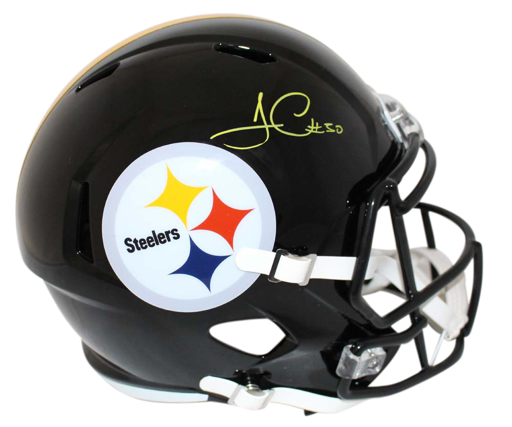 James Conner Autographed Pittsburgh Steelers Speed Replica Helmet JSA ...
