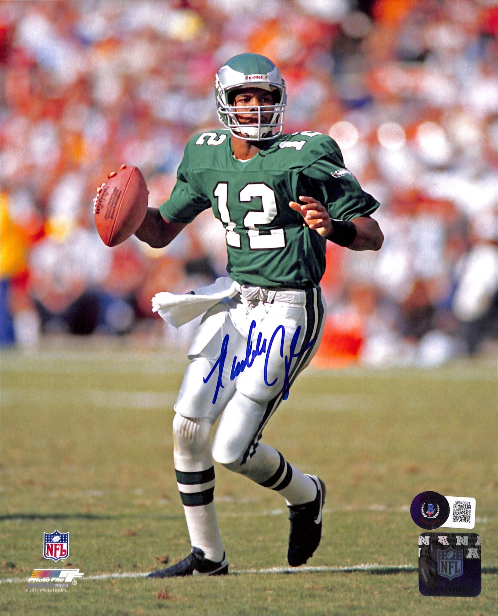 Randall Cunningham Autographed/Signed Philadelphia Eagles BAS – Denver ...