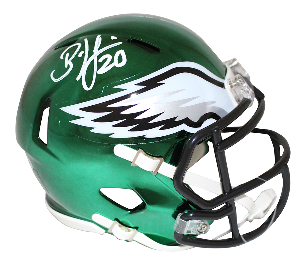 Brian Dawkins Autographed Philadelphia Eagles Chrome Mini Helmet BAS ...
