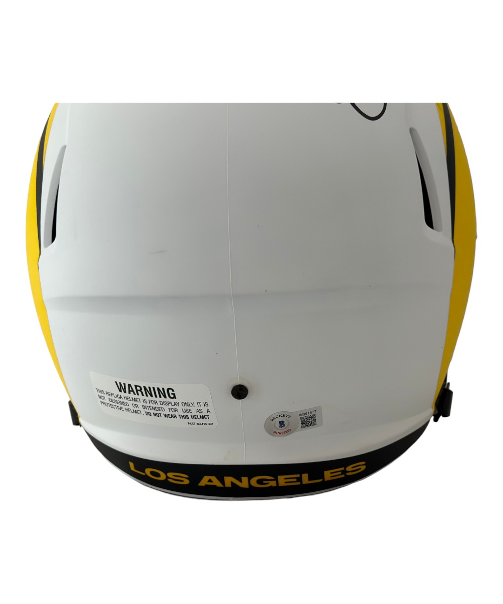 Eric Dickerson Signed Los Angeles Rams Lunar F/S HOF Helmet Beckett – Denver Autographs