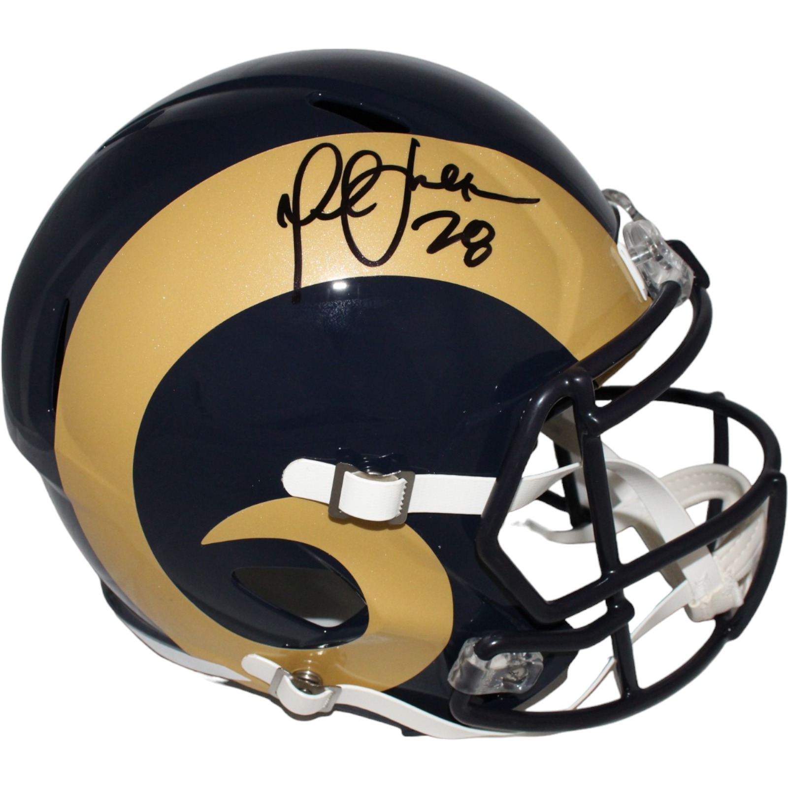 Marshall Faulk Autographed/Signed Los Angeles Ram 8×10 Photo Beckett ...