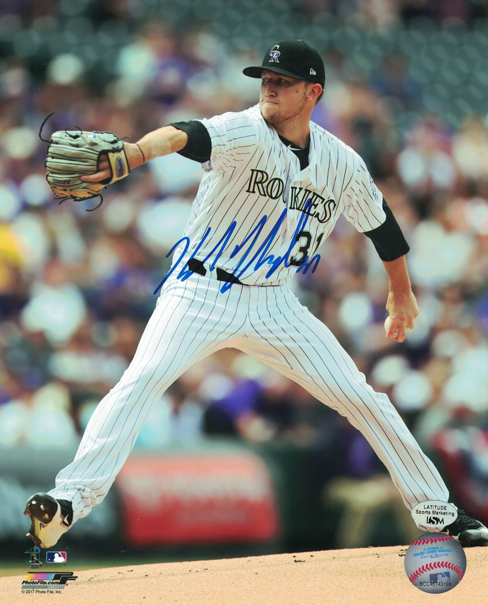 German Marquez Autographed/Signed Colorado Rockies 8×10 Photo 28567 PF ...