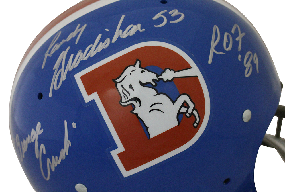 Randy Gradishar Autographed Denver Broncos D Logo TK Helmet 2 Insc JSA ...
