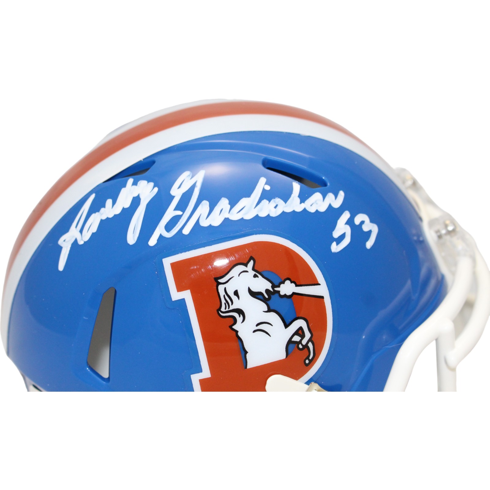 Randy Gradishar Signed Denver Broncos TB Mini Helmet Beckett – Denver ...
