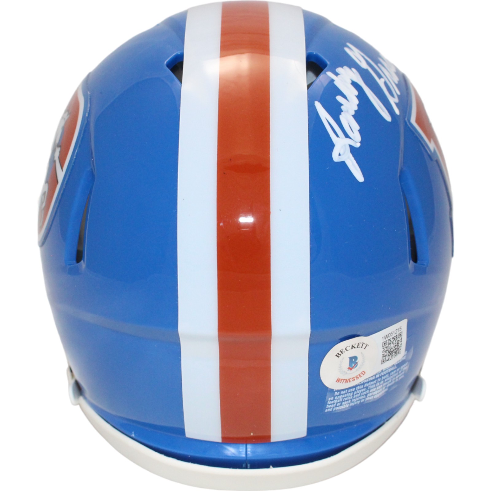 Randy Gradishar Signed Denver Broncos TB Mini Helmet Beckett – Denver ...