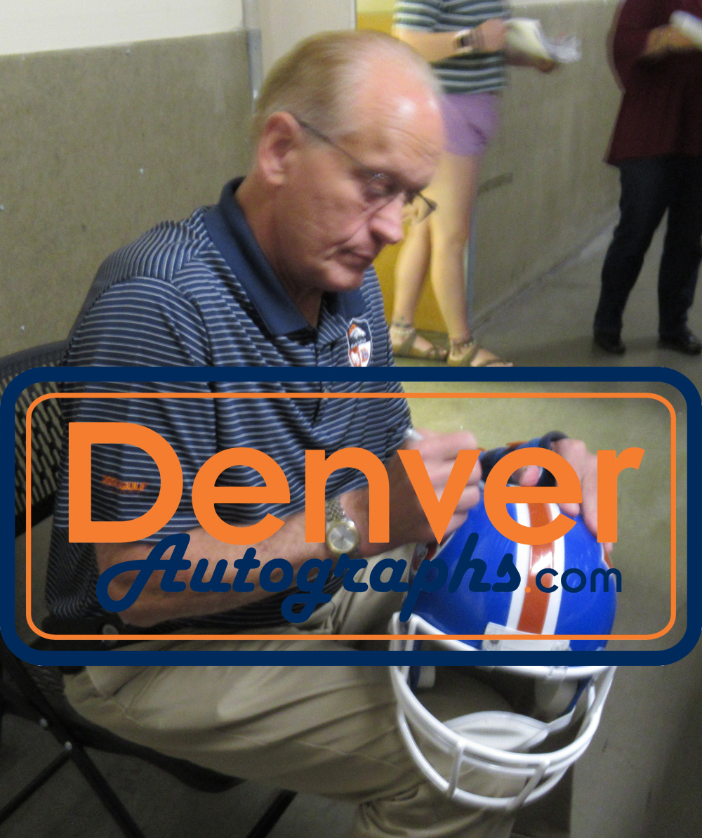 Randy Gradishar Signed Denver Broncos D Logo Replica Helmet 2 Insc JSA ...