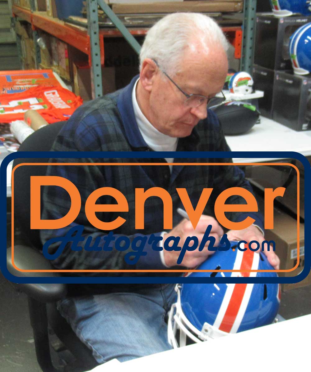 Randy Gradishar Autographed Denver Broncos F/S D-Logo Speed Helmet JSA ...
