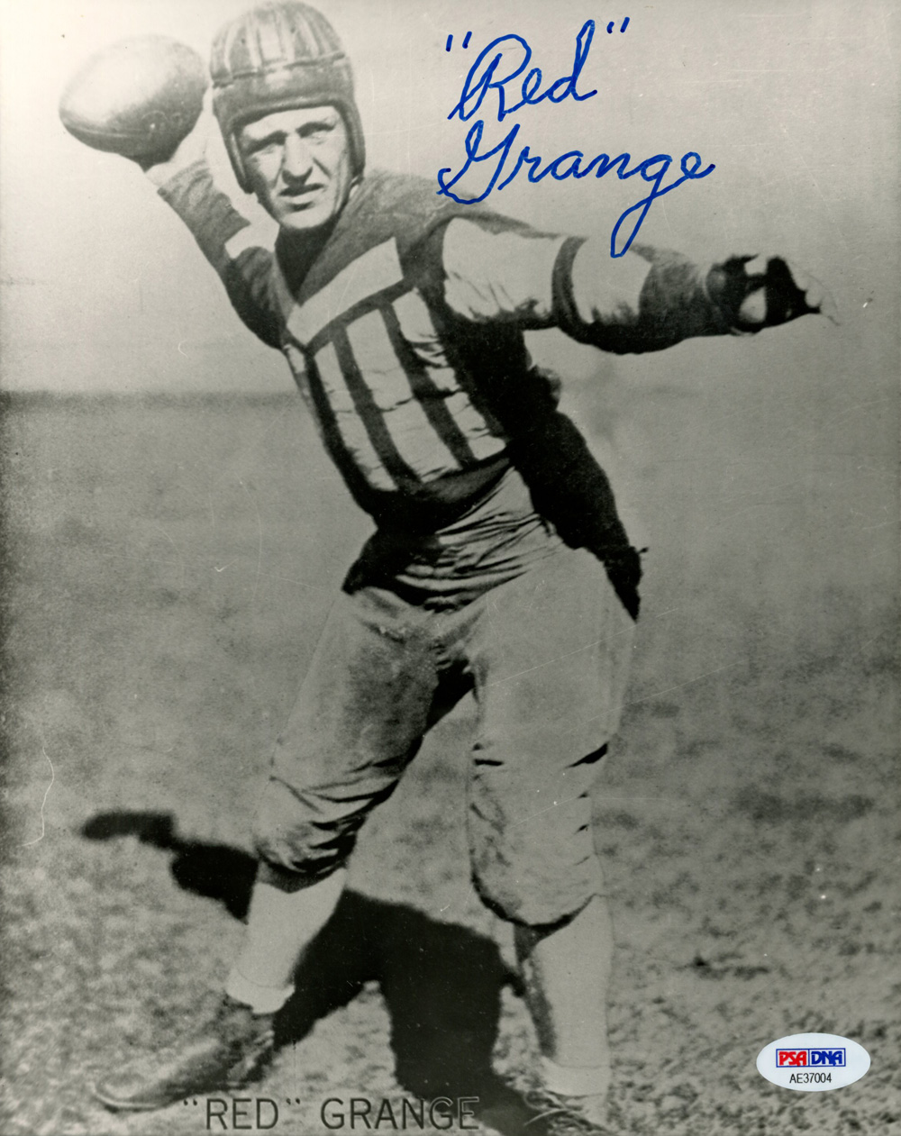 Red Grange Autographed/Signed Chicago Bears 8×10 Photo PSA 48286 ...