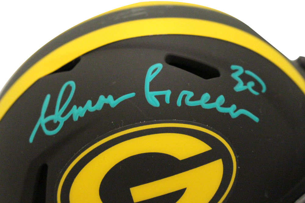 Ahman Green Autographed Green Bay Packers Eclipse Mini Helmet Beckett ...