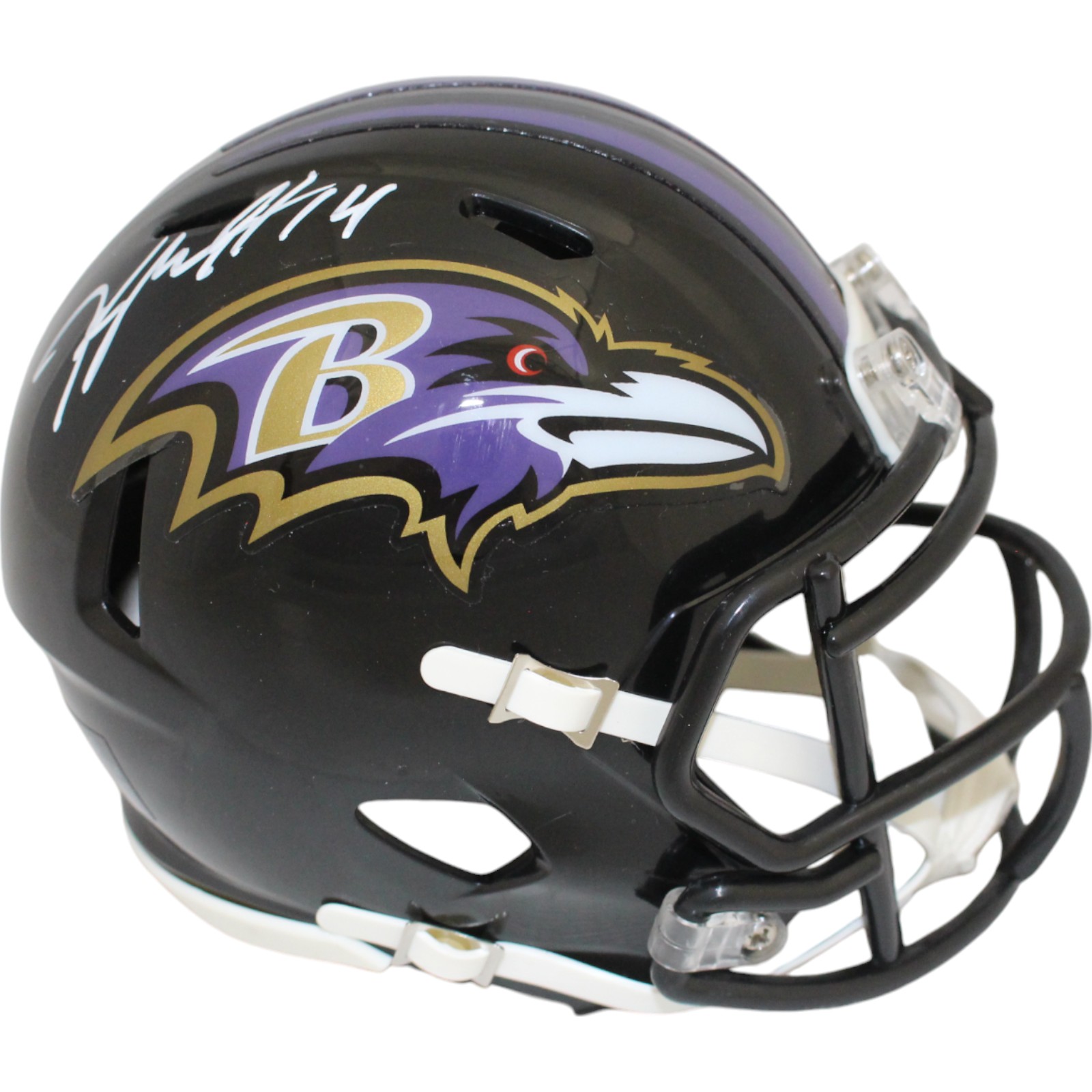 Kyle Hamilton Autographed/Signed Baltimore Ravens Mini Helmet Beckett ...