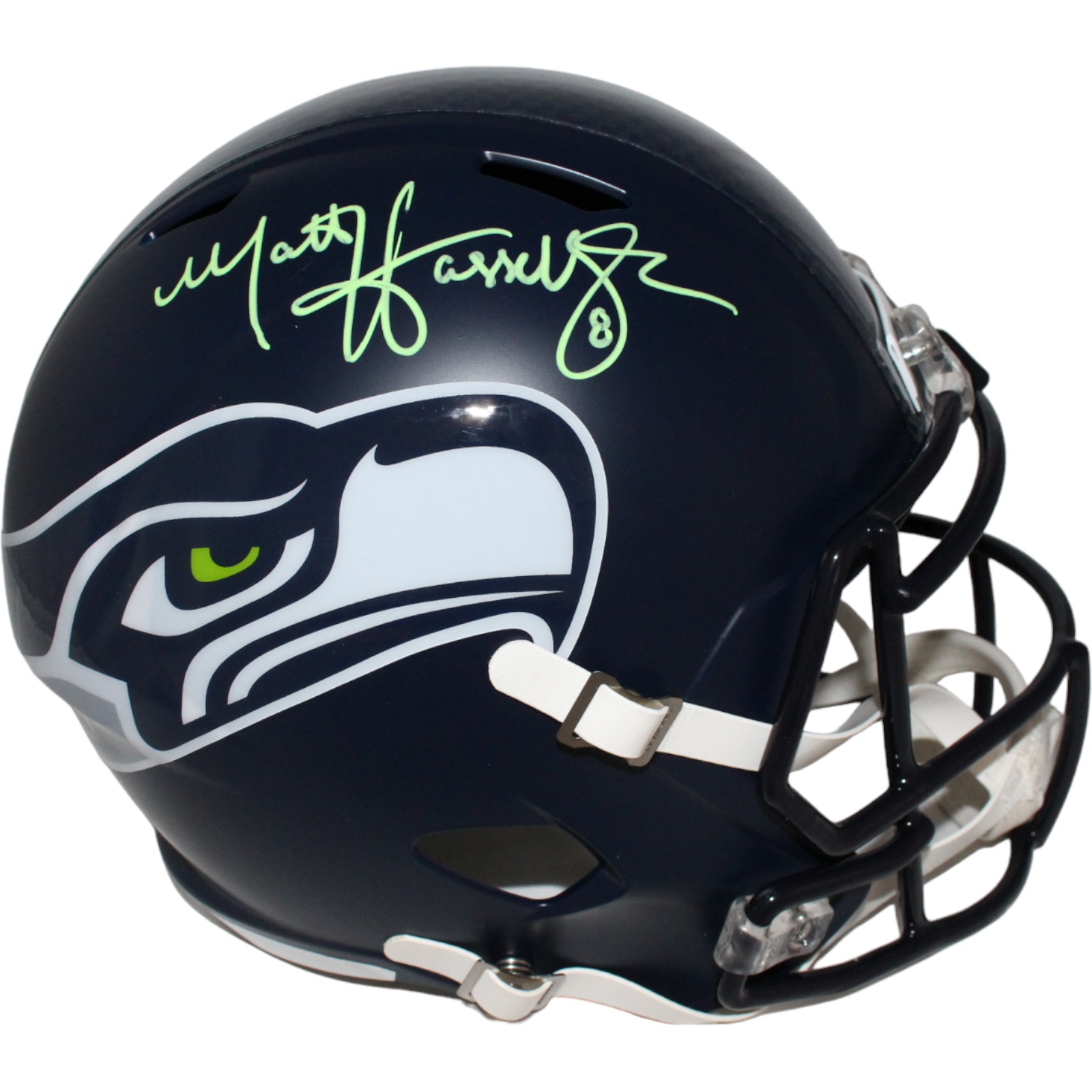 Matt Hasselback Signed Seattle Seahawks F/S Helmet Beckett – Denver ...