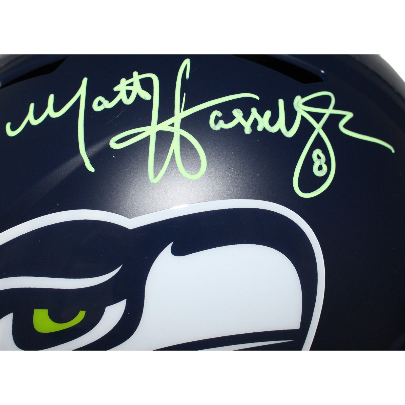 Matt Hasselback Signed Seattle Seahawks F/S Helmet Beckett – Denver ...