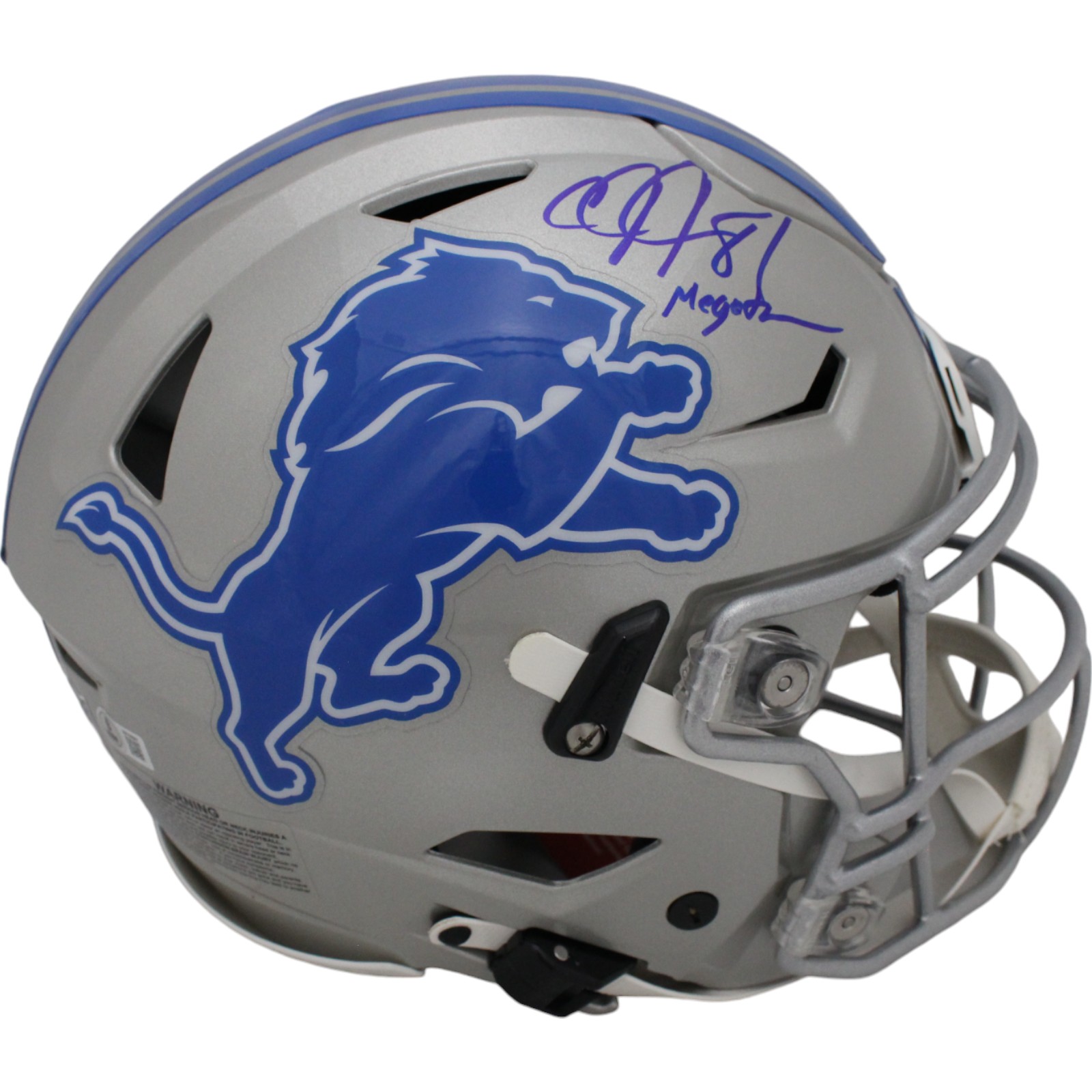 Calvin Johnson Autographed Detroit Lions SpeedFlex Helmet Megatron ...