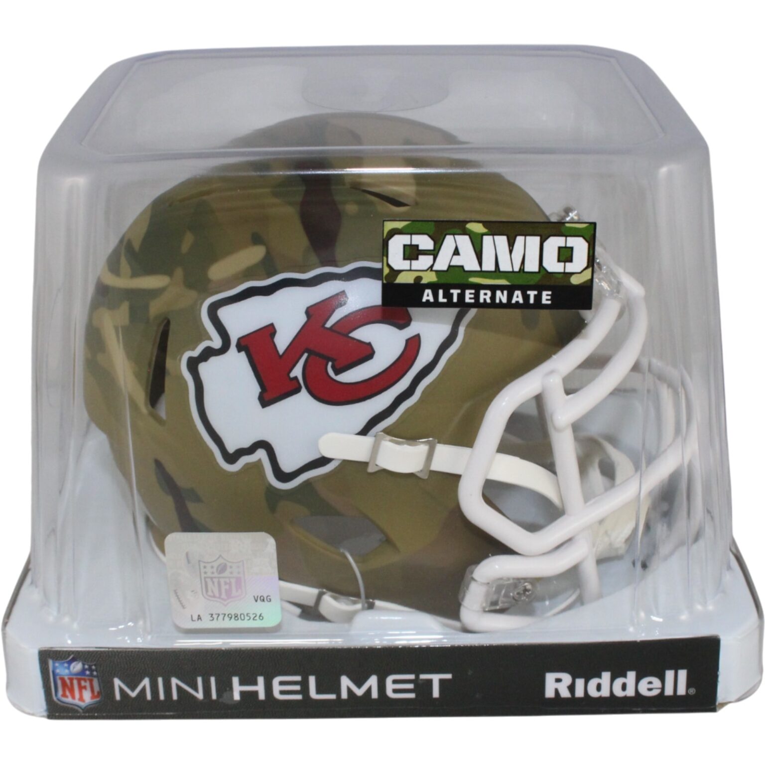 Kansas City Chiefs Riddell New In Box Limited Edition Camo Mini Helmet ...