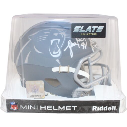 Luke Kuechly Autographed Carolina Panthers Slate Mini Helmet Beckett ...