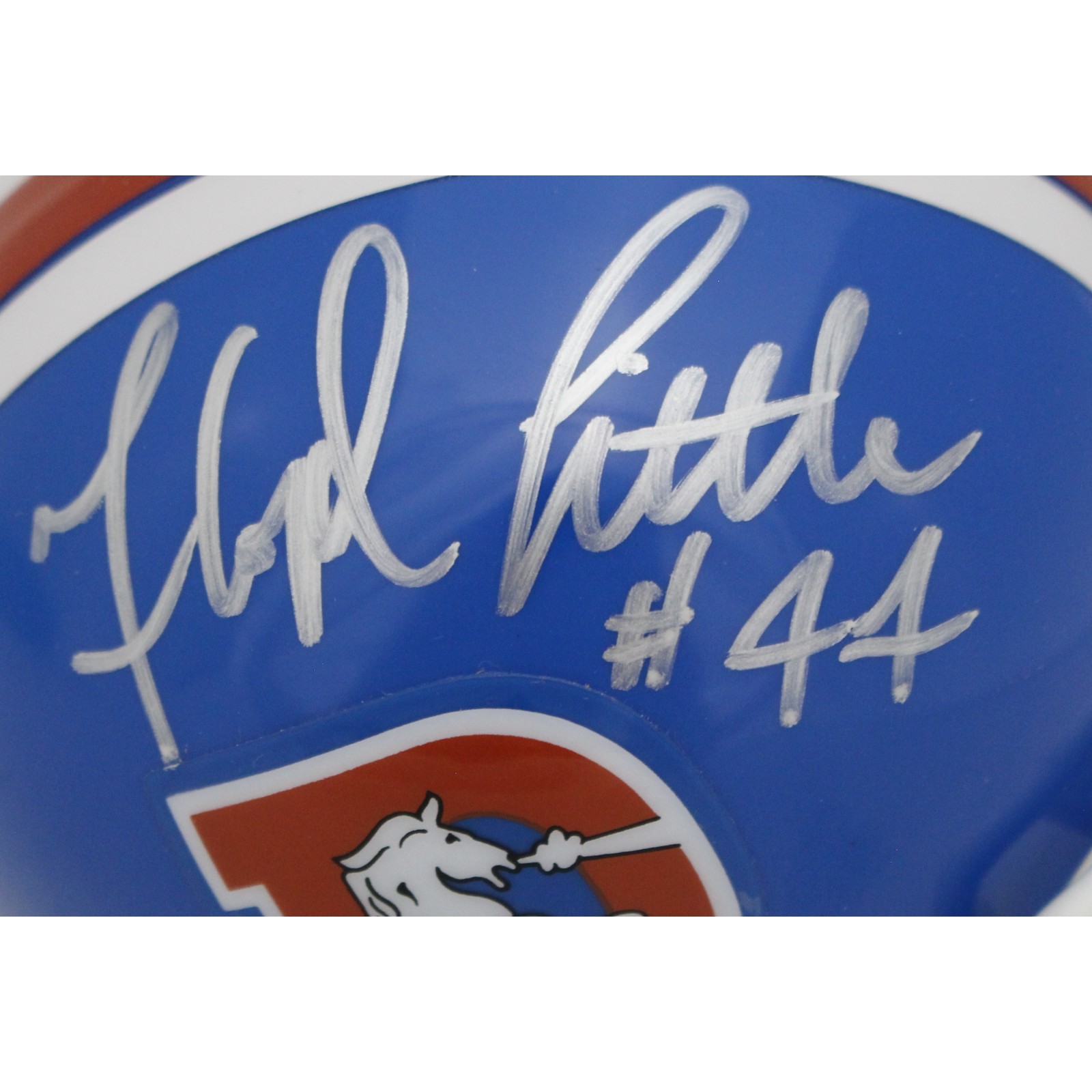 Floyd Little Autographed/Signed Denver Broncos Mini Helmet #44 JSA ...