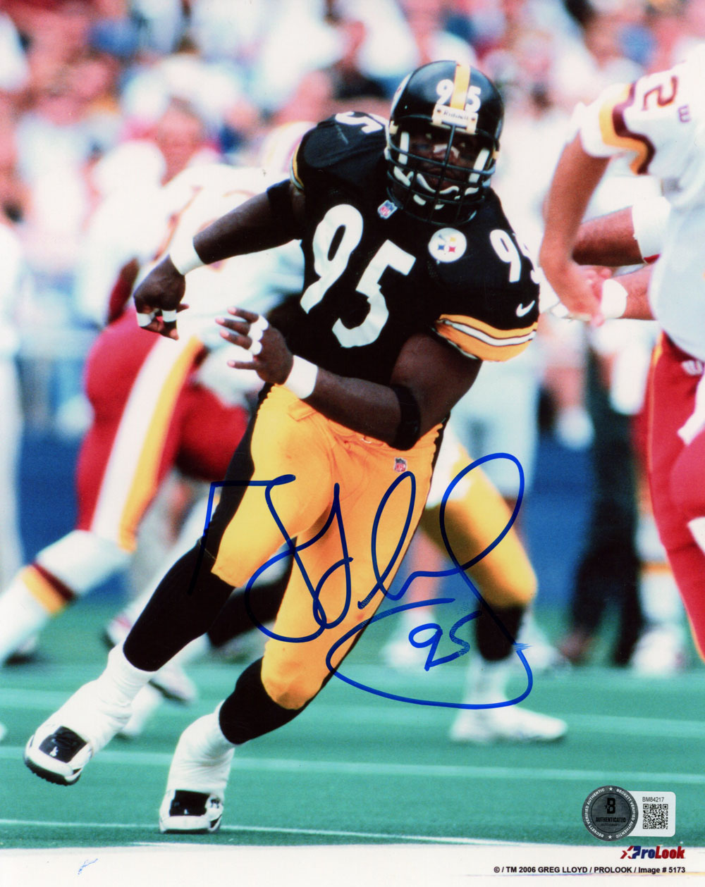 Greg Lloyd Autographed Pittsburgh Steelers 8×10 Photo Beckett 45574 ...