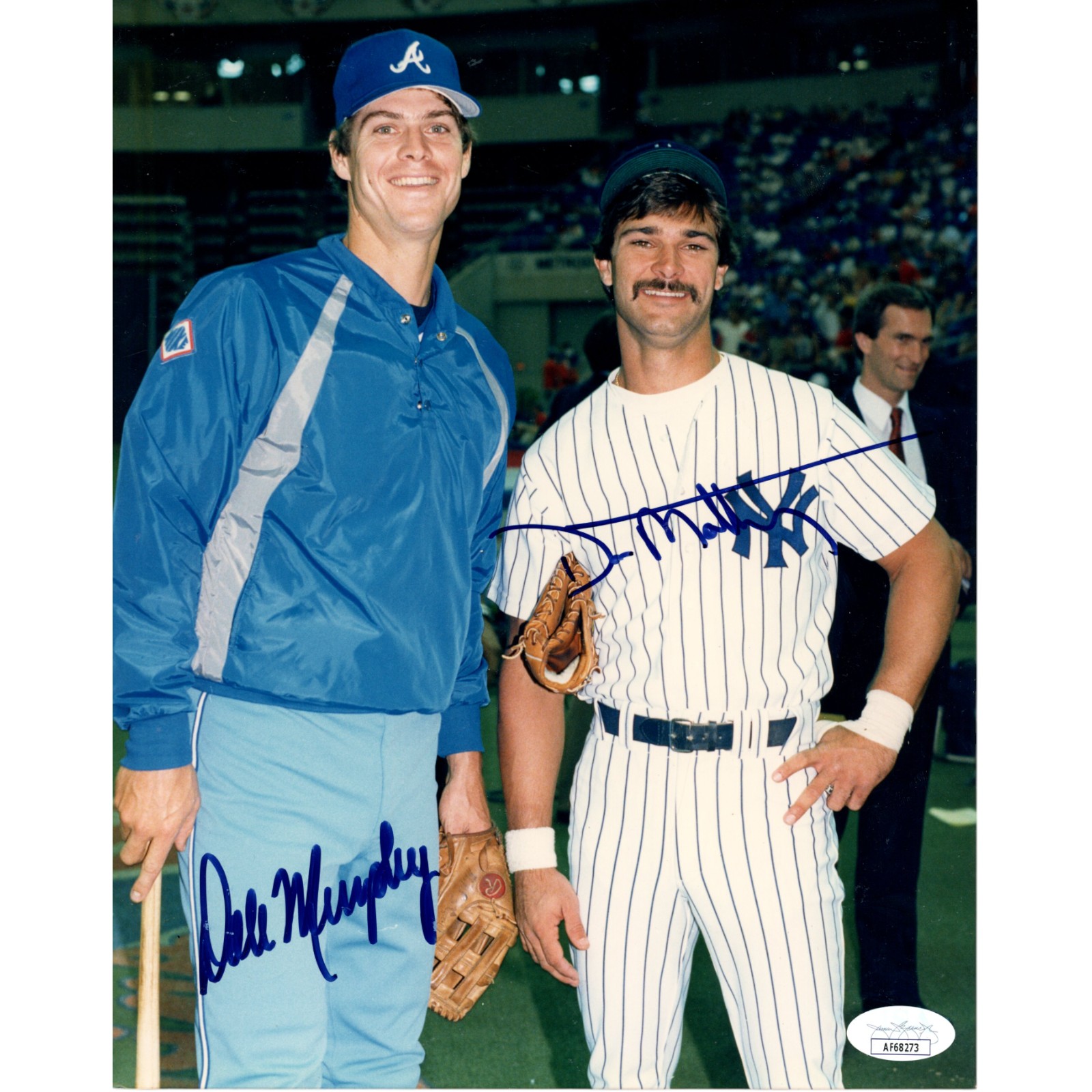 Don Mattingly Dale Murphy Autographed Yankees Braves 8×10 Photo JSA ...