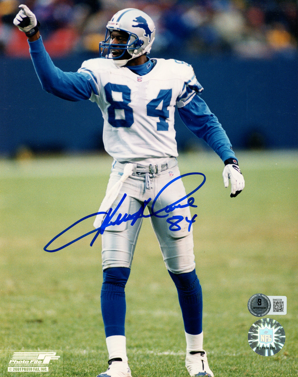 Herman Moore Autographed/Signed Detroit Lions 8×10 Photo Beckett 47712 ...