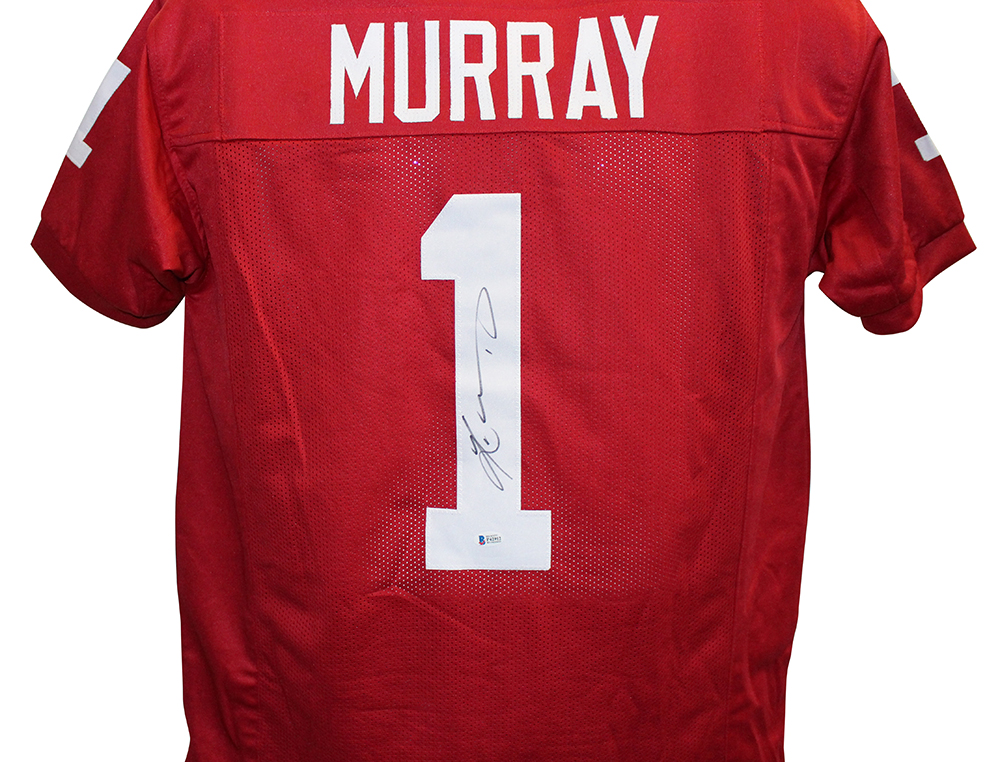 Kyler Murray Autographed/Signed Oklahoma Sooners Maroon XL Jersey BAS ...