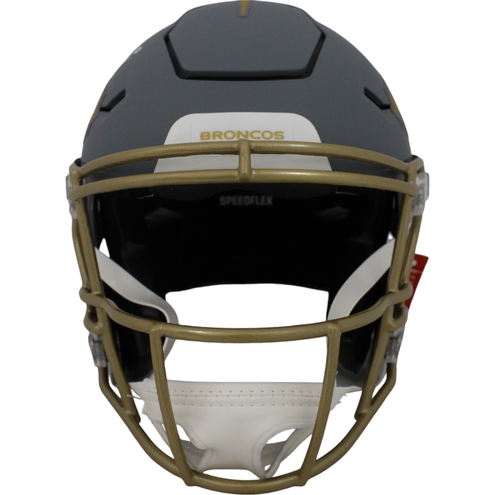 Bo Nix Autographed/Signed Denver Broncos Slate SpeedFlex Helmet Beckett ...