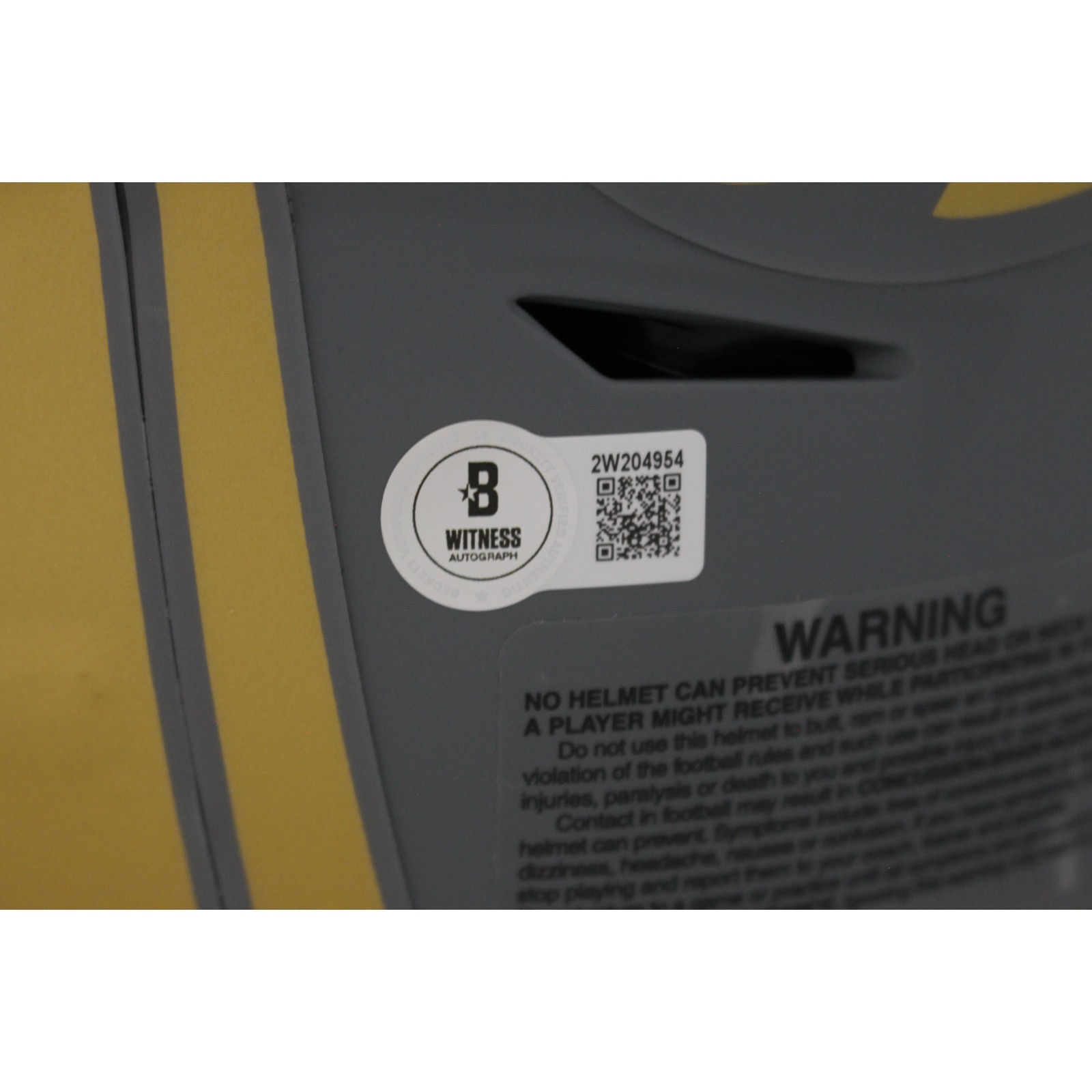 Bo Nix Autographed/Signed Denver Broncos Slate SpeedFlex Helmet Beckett ...