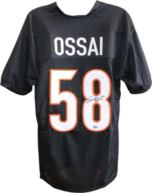 Joseph Assai Autographed/Signed Pro Style Size XL Black Jersey Beckett ...
