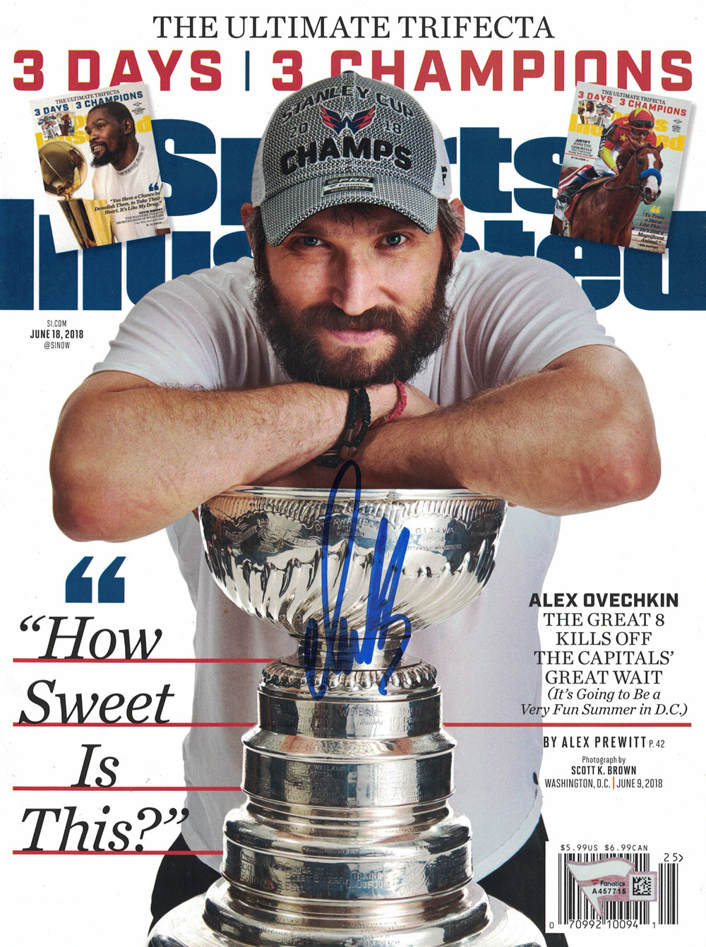 Alex Ovechkin Signed Washington Capitals Sports Illustrated Magazine ... Alex Ovechkin Signed Washington Capitals Sports Illustrated Magazine ...
