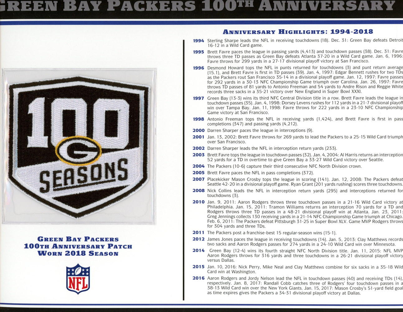 Green Bay Packers – Denver Autographs