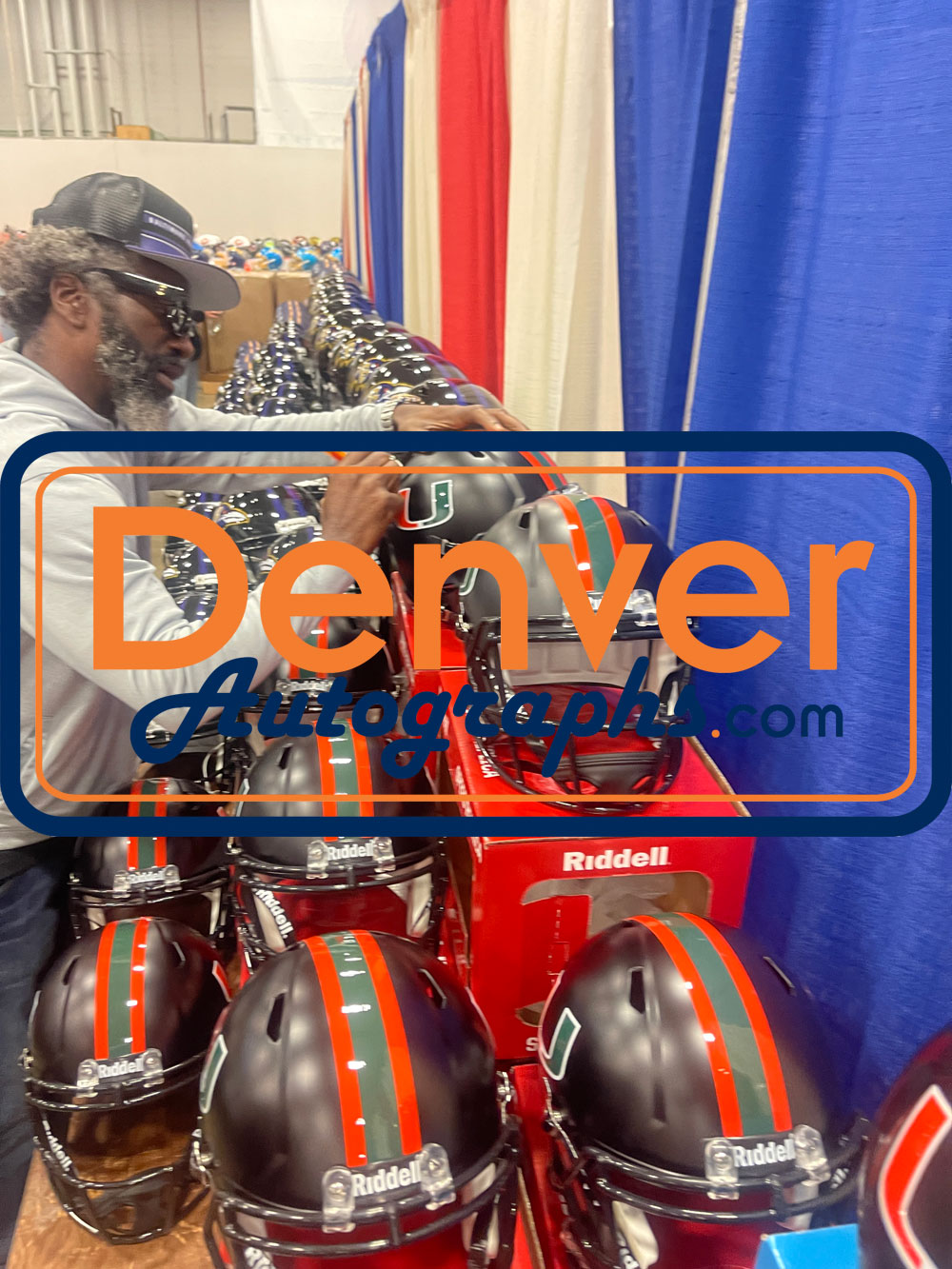 Ed Reed Autographed Miami Hurricanes Alt Nights Pro Helmet Beckett ...