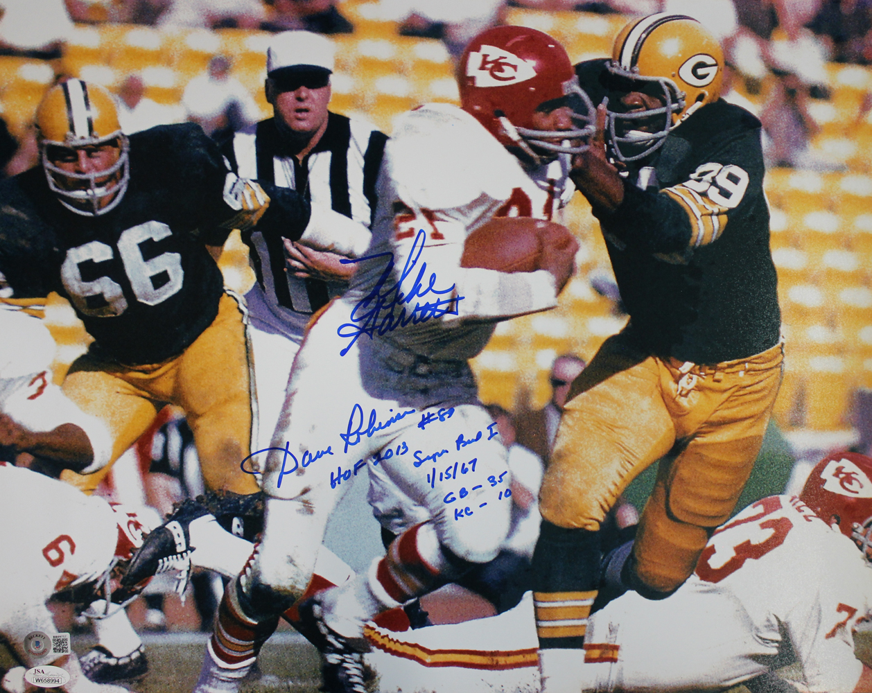 Dave Robinson & Mike Garrett Signed 16×20 Photo Super Bowl 1 Beckett ...