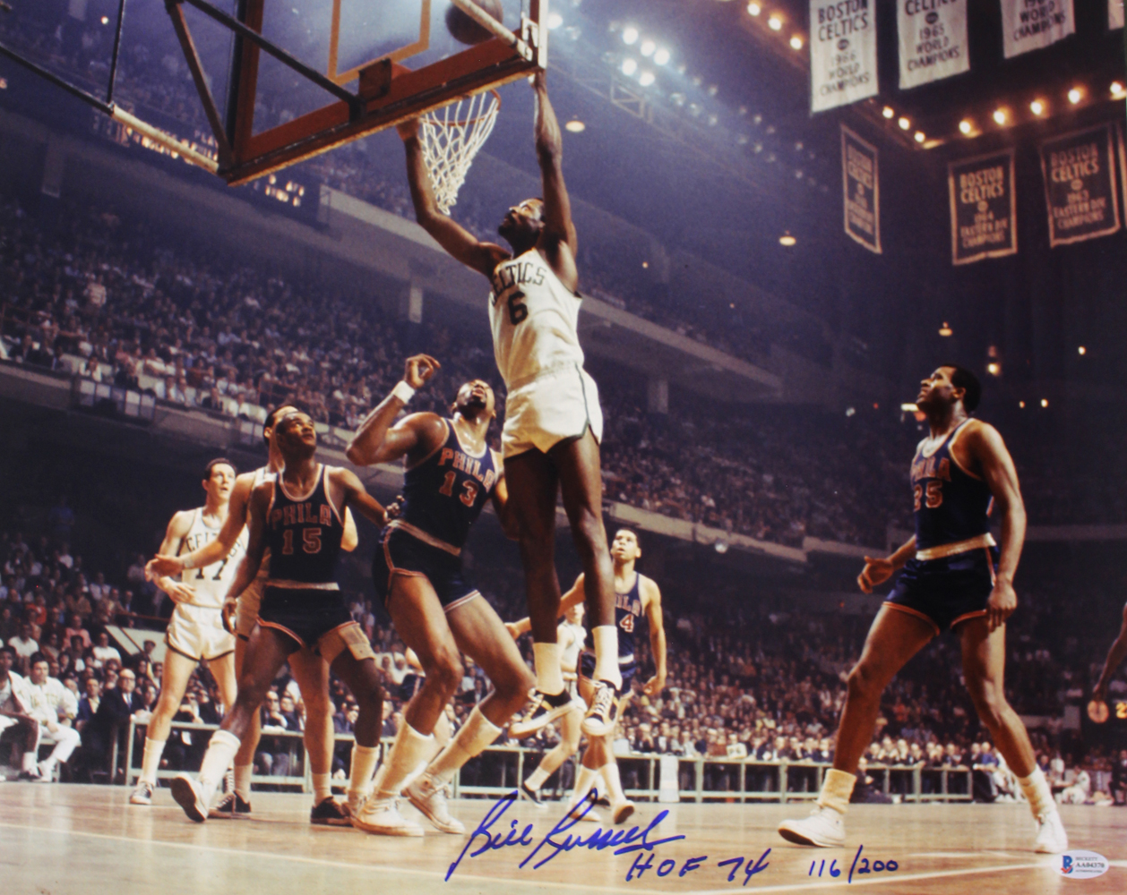Bill Russell Autographed Boston Celtics 16×20 Photo LE 78/200 HOF ...